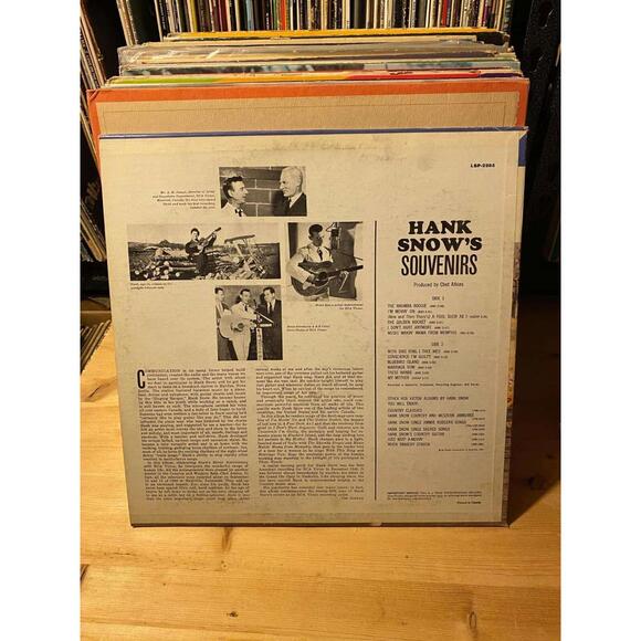 Media | Hank Snow Hank Snows Souvenirs Vintage 33rpm Vg Ab44 | Poshmark